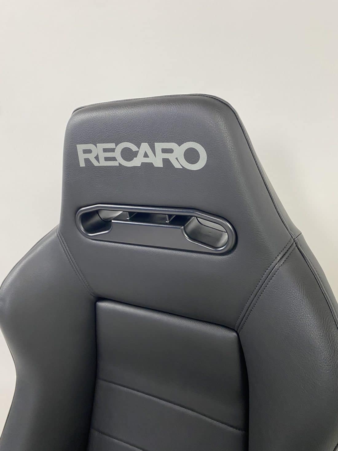 RECARO SR5 Velocidad de cuero de imitación Negro en línea en Carseatz